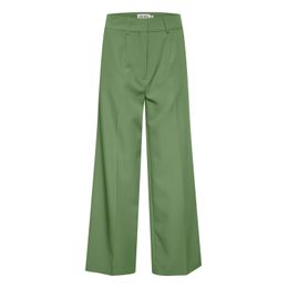 Stoffhose Ichi "Casual Hose IHLEXI", Damen, Gr. 38, N-Gr, blau (willow bough), Obermaterial: 90% Polyester PES. 10% Elasthan EL., Hosen Stoffhose