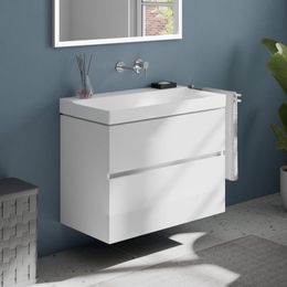 Geberit Xeno&sup2; Waschtisch, evineo ineo5 evo Unterschrank B: 90 cm, 2 Ausz&uuml;ge, mit Griffmulde,, 500532011+BE0978WH,