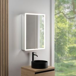 rivea Dia Spiegelschrank B: 60 cm mit 2 T&uuml;ren, mit umlaufender Beleuchtung, BR0536MI,
