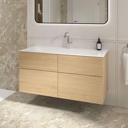 Villeroy & Boch Villeroy & Boch Somera Schrank mit Waschtisch B: 120 T: 50 cm, 4 Ausz&uuml;ge, 5A73C2R1+B80700VJ,