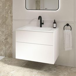 Villeroy & Boch Villeroy & Boch Somera Schrank mit Waschtisch B: 80 T: 50 cm, 2 Ausz&uuml;ge, 5A7181RW+B80500VF,