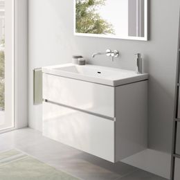 Villeroy & Boch Villeroy & Boch Subway 3.0 Waschtisch, evineo ineo5 evo Unterschrank B: 98 cm, 2 Ausz&uuml;ge, mit Griffmulde,, 4A70A3RW+BE0725WH,