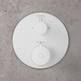 Fortis round NEW Thermostat f&uuml;r 2 Verbraucher, f&uuml;r Toya Grundk&ouml;rper, 78691THMW,