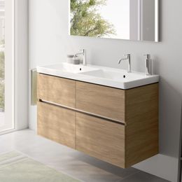 Villeroy & Boch Villeroy & Boch Avento Doppelwaschtisch, evineo ineo5 evo Unterschrank B: 118 cm, 4 Ausz&uuml;ge, mit Griffmulde,, 4A23CKR1+BE0726OA,