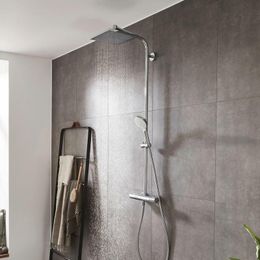 Hansgrohe Crometta E Aufputz-Duschsystem mit Thermostat, 27281000,