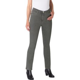 Damen 5-Pocket-Jeans mit Stickerei-Motiv grey-denim, Gr&ouml;&szlig;e 28