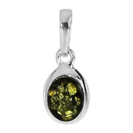 Kettenanh&auml;nger OSTSEE-SCHMUCK "- Olivia - Silber 925/000 - Bernstein" Gr. 23, silber (silber 925, silberfarben, wei&szlig;), Schmuckanh&auml;nger, Damen, Silber 925 (Sterlingsilber), Kettenanh&auml;nger