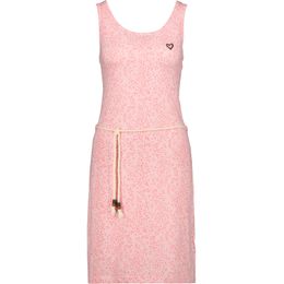 alife and kickin Sommerkleid ALIFE & KICKIN, Damen, Gr. L, Normalgr&ouml;&szlig;en, rosa (candy melange), 60% Baumwolle, 40% Polyester, Rundhals, Kleider Sommerkleid