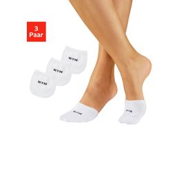 H.I.S. Zehlinge H.I.S "Zehentopper", Damen, 3x wei&szlig;, Baumwollmischung, unifarben, elastisch, Socken, halbe Socken f&uuml;r Pantoletten