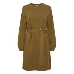 Midikleid B.Young "Kleid BYOTARI", Damen, Gr. M, N-Gr, gr&uuml;n (military olive), Obermaterial: 50% Viskose LENZING ECOVERO CV LenzEcov. 25% Polyamid PA. 20% Polyester PES. 5% Elasthan EL., Kleider Midikleid