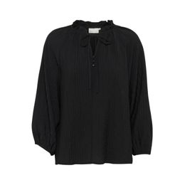 Langarmbluse Kaffe "Langarm-Bluse KAlianna", Damen, Gr. 34, schwarz (schwarz deep), Obermaterial: 80% Viskose CV. 20% Nylon NY., Blusen