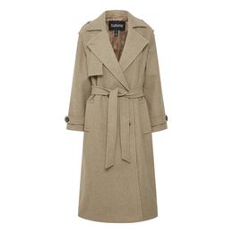 Wintermantel B.Young "Jacke BYCILIA", Damen, Gr. 40, beige (sepia tint melange), Obermaterial: 100% Polyester PES., M&auml;ntel Wintermantel