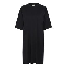 Midikleid Kaffe "Kleid KAmaibritt", Damen, Gr. XS, N-Gr, schwarz (schwarz deep), Obermaterial: 100% Baumwolle CO., Kleider Midikleid