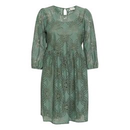 Midikleid Kaffe "Kleid KApaula", Damen, Gr. 42, N-Gr, gr&uuml;n (laurel wreath), Obermaterial: 70% Polyamid PA. 30% Baumwolle CO., Kleider Midikleid