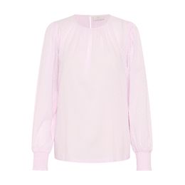 Langarmbluse Kaffe "Langarm-Bluse KAroca", Damen, Gr. 42, lila (lila snow), Obermaterial: 100% Baumwolle CO., Blusen