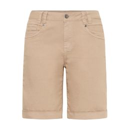 Shorts Pulz Jeans "Shorts PZROSITA", Damen, Gr. 38, N-Gr, grau (wei&szlig; pepper), Obermaterial: 65% Baumwolle CO. 32% Polyester PES. 3% Elasthan EL., Hosen Shorts