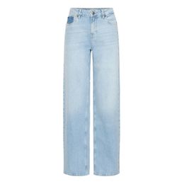 Regular-fit-Jeans Pulz Jeans "Jeans PZVEGA", Damen, Gr. 26, L&auml;nge 30, blau (light blau denim), Obermaterial: 99% Baumwolle CO. 1% Elasthan EL., Jeans