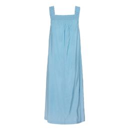 Midikleid Kaffe "Kleid BPjuliana", Damen, Gr. L, N-Gr, blau (heritage blau), Obermaterial: 85% Viskose LENZING ECOVERO CV LenzEcov. 15% Nylon NY., Kleider Midikleid