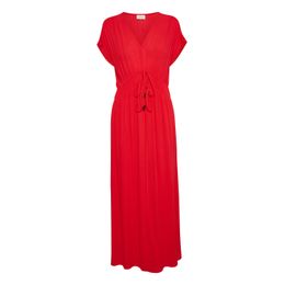 Midikleid Cream "Kleid CRAllie", Damen, Gr. 36, N-Gr, rot (high risk rot), Obermaterial: 100% Viskose CV., Kleider Midikleid