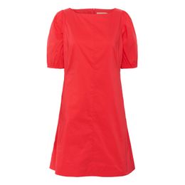 Midikleid Culture "Kleid CUnovi", Damen, Gr. XXL, N-Gr, rot (fiery rot), Obermaterial: 65% Baumwolle CO. 33% Polyester PES. 2% Elasthan EL., Kleider Midikleid