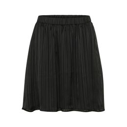 Midirock Kaffe "Rock KAmille", Damen, Gr. 42, schwarz (schwarz deep), Obermaterial: 100% Polyester PES., R&ouml;cke