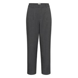 Marlene-Hose Kaffe "Hose KAmerle", Damen, Gr. 44, N-Gr, grau (dunkelgrau melange), Obermaterial: 64% Polyester Pol. recyc.. 33% Viskose CV. 3% Elasthan EL., Hosen