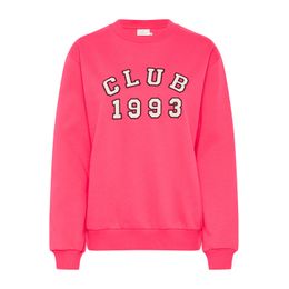 Sweatshirt Kaffe "Sweatshirt KAviola", Damen, Gr. L, pink (raspberry), Obermaterial: 85% Baumwolle CO. 15% Polyester PES., Sweatshirts Sweatshirt