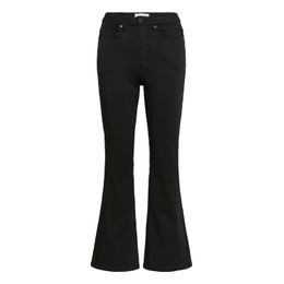 Regular-fit-Jeans Kaffe "Jeans KAforest", Damen, Gr. 28, L&auml;nge 34, schwarz (schwarz deep), Obermaterial: 52% Modacryl MAC. 43% Polyester PES. 3% Viskose CV. 2% Elasthan EL., Jeans