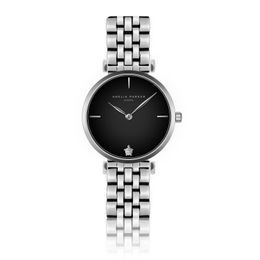 Quarzuhr AMELIA PARKER "AC2-B074S", silber, Armbanduhren, Damen, Quarzuhr