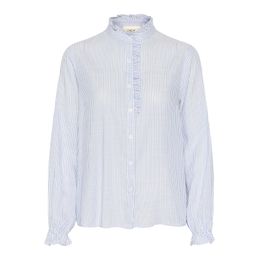 Langarmhemd Cream "Langarm - Hemd CRBisca", Damen, Gr. 36, N-Gr, blau (blau stripe), Obermaterial: 100% Viskose CV., Hemden