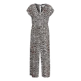 Jumpsuit B.Young "Overall BYMMJOELLA", Damen, Gr. 38, N-Gr, schwarz (schwarz leo mix), Obermaterial: 100% Viskose LENZING ECOVERO CV LenzEcov., Overalls Jumpsuit