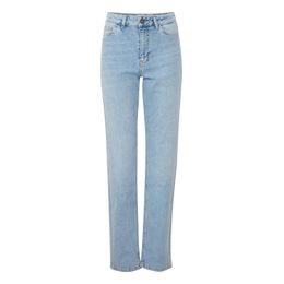 Regular-fit-Jeans Pulz Jeans "Jeans PZLIVA", Damen, Gr. 27, L&auml;nge 30, blau (light blau denim), Obermaterial: 99% Baumwolle CO. 1% Elasthan EL., Jeans