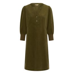 Midikleid Culture "Kleid CUrhaena", Damen, Gr. S, N-Gr, gr&uuml;n (burnt olive), Obermaterial: 100% Baumwolle CO., Kleider Midikleid