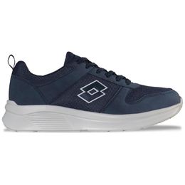 Sneaker Lotto, Herren, Gr. 43, navy, l'grau, Kunstfaser, Synthetik, unifarben, Schuhe Sneaker, - besonders leicht & bequem