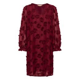 Midikleid Culture "Kleid CUbeannie", Damen, Gr. M, N-Gr, rot (zinfandel), Obermaterial: 100% Polyester PES., Kleider Midikleid
