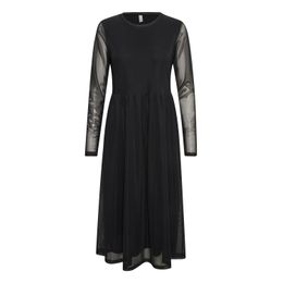 Midikleid Culture "Kleid CUmelida", Damen, Gr. XS, N-Gr, schwarz, Obermaterial: 95% Polyester PES. 5% Elasthan EL., Kleider Midikleid