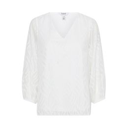 Langarmbluse B.Young "Langarm-Bluse BYFRIKKE", Damen, Gr. 38, beige (sanftes wei&szlig;), Obermaterial: 100% Polyester PES., Blusen