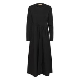 Midikleid Culture "Kleid CUheat", Damen, Gr. S, N-Gr, schwarz, Obermaterial: 100% Baumwolle CO., Kleider Midikleid