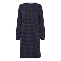Jerseykleid Fransa "Jerseykleid FRBLENDA", Damen, Gr. M, N-Gr, blau (peacoat mix), Obermaterial: 70% Polyester PES. 28% Viskose CV. 2% Elasthan EL., Kleider Jerseykleid