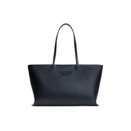 Tragetasche Tommy Jeans "TJW MUST TOTE", Damen, Gr. B/H/T: 47cm x 25cm x 14,5cm, schwarz, Lederimitat, unifarben, Taschen, Damen Handtasche, Shopper mit Logoschriftzug