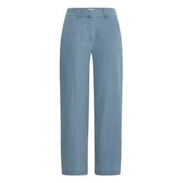 Stoffhose Ichi "Hose IHKATE", Damen, Gr. M, N-Gr, blau (kate denim light blau), Obermaterial: 73% Baumwolle CO. 18% Polyamid PA. 9% Elasthan EL., Hosen Stoffhose