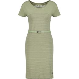 alife and kickin Sommerkleid ALIFE & KICKIN, Damen, Gr. M, Normalgr&ouml;&szlig;en, dust, 65% Baumwolle, 35% Polyester, Rundhals, Kleider Sommerkleid