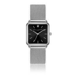 Quarzuhr AMELIA PARKER "AD6-B018S", silber, Armbanduhren, Damen, Quarzuhr