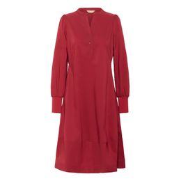 Midikleid Culture "Kleid CUantoinett", Damen, Gr. L, N-Gr, rot (chili pepper), Obermaterial: 65% Baumwolle CO. 33% Polyester PES. 2% Elasthan EL., Kleider Midikleid