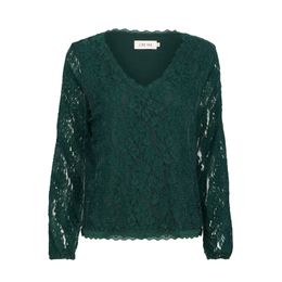 Langarmbluse Cream "Langarm-Bluse CRKit", Damen, Gr. S, gr&uuml;n (sea moss), Obermaterial: 60% Nylon NY. 40% Baumwolle CO., Blusen