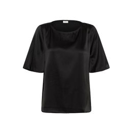 Kurzarmbluse Kaffe "Kurzarm-Bluse KAlotte", Damen, Gr. 34, schwarz (schwarz deep), Obermaterial: 100% Polyester PES., Blusen