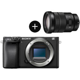 Sony Systemkamera "Set: SELP18105G Objektiv + Alpha 6400AB APS-C", schwarz, B:12cm H:6,69cm T:5,97cm, Fotokameras