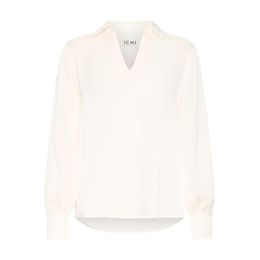 Langarmhemd Ichi "Langarm - Hemd IHSTORMY", Damen, Gr. 36, N-Gr, beige (almond milk), Obermaterial: 100% Polyester PES., Hemden