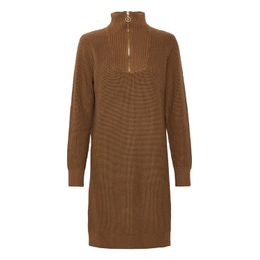 Midikleid Kaffe "Kleid KAlioa", Damen, Gr. XXL, N-Gr, braun (toffee), Obermaterial: 50% Baumwolle CO. 50% Polyacryl PAN., Kleider Midikleid