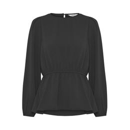 Langarmbluse B.Young "Langarm-Bluse BYHACA", Damen, Gr. 40, schwarz, Obermaterial: 96% Polyester PES. 4% Elasthan EL., Blusen